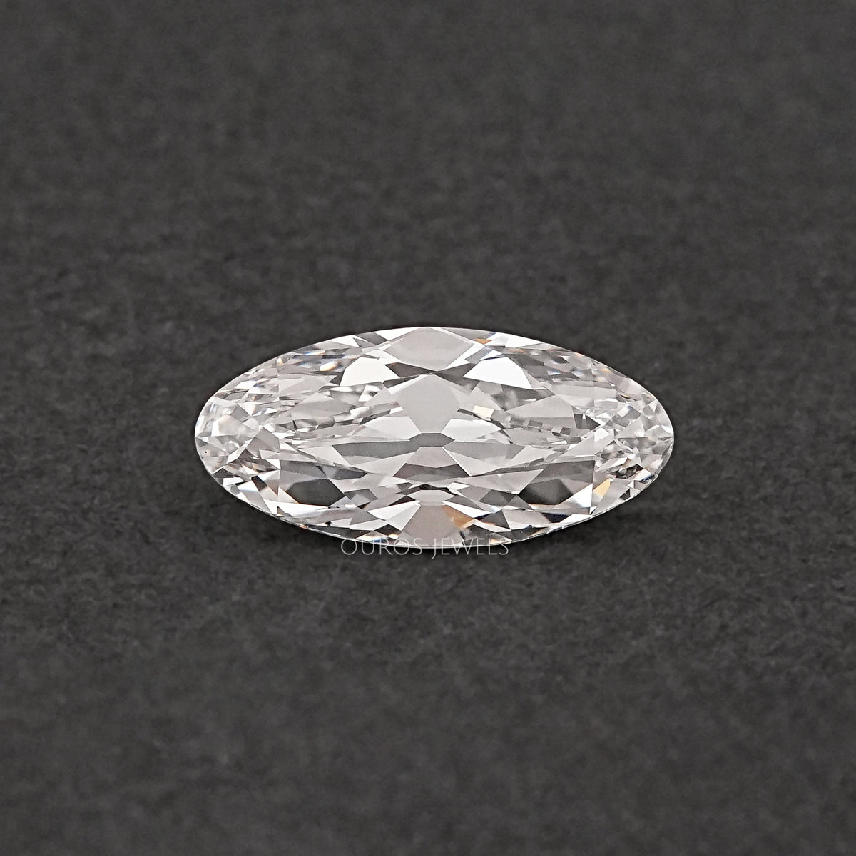 1 Carat Moval Cut Lab Grown Diamond — Ouros Jewels