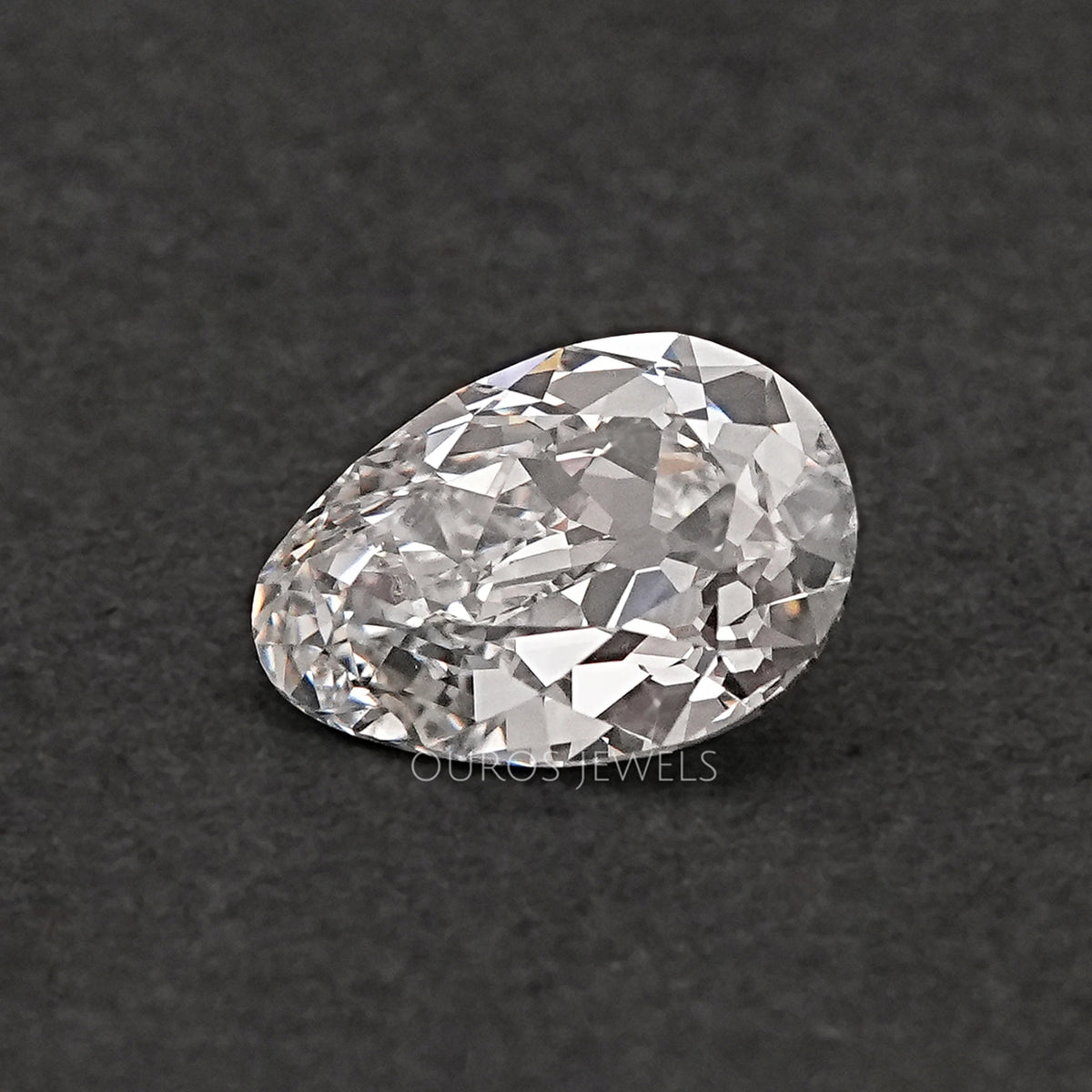 Old Mine Pear Cut Lab Grown Diamond — Ouros Jewels
