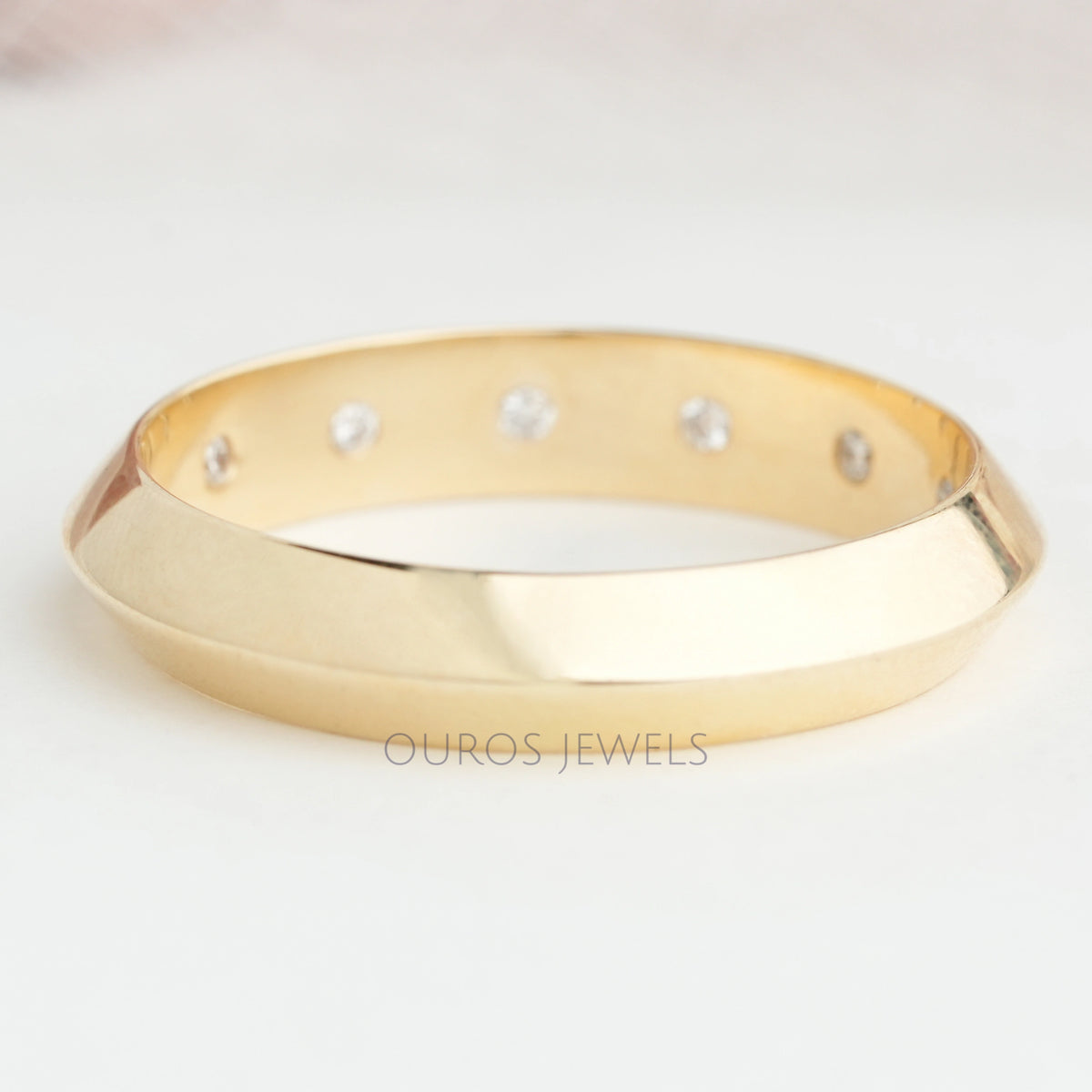 Hidden Round Cut Diamond Ring For Men — Ouros Jewels